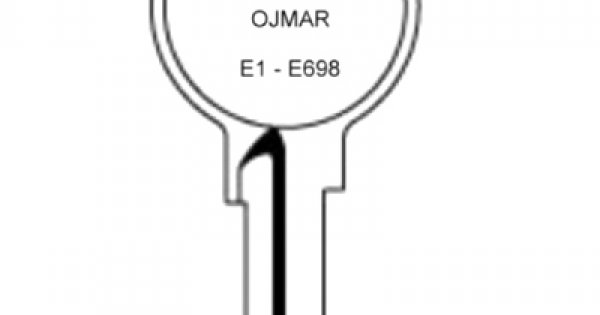Ojmar E1 to E698 Cabinet Keys