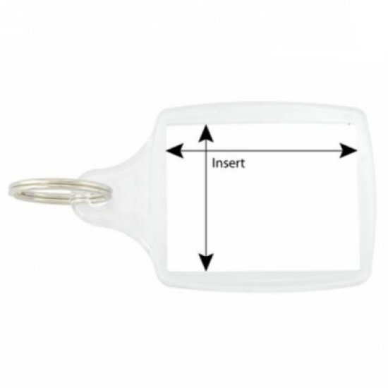 Clear Plastic Photo Key Rings
