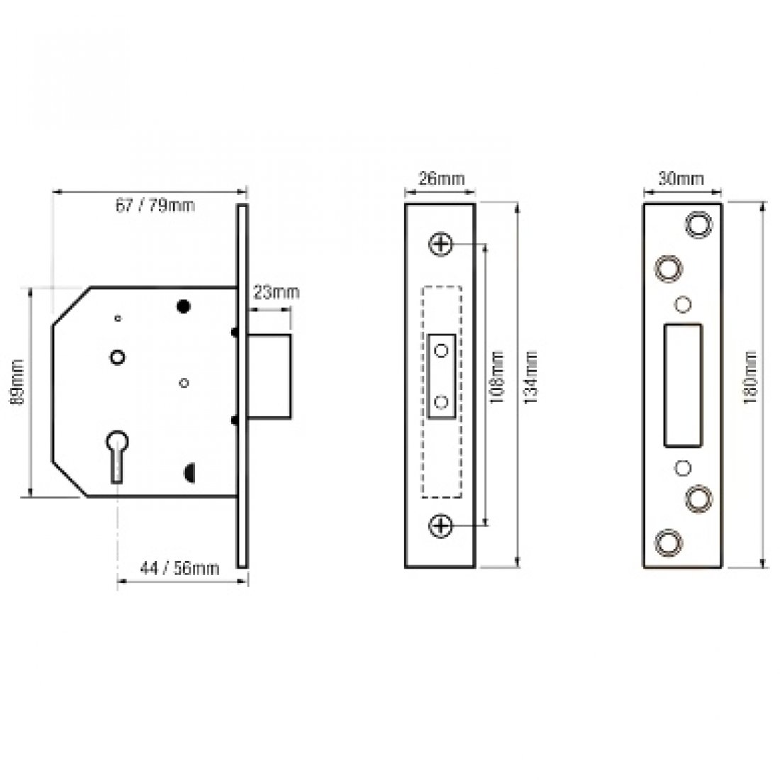 Era Fortress BS3621:2007 Five Lever Mortice Deadlock