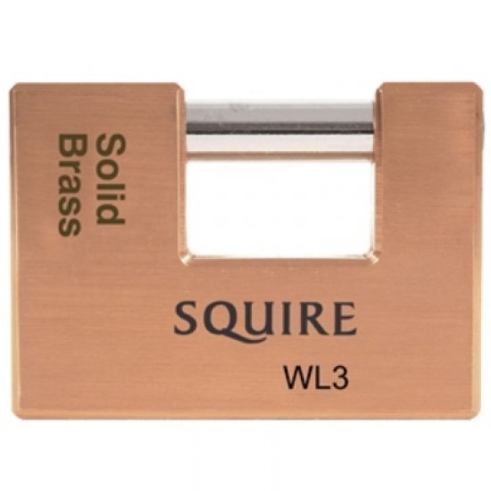 Brass Sliding Shackle Padlock