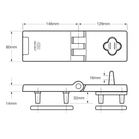 Union high security padbar