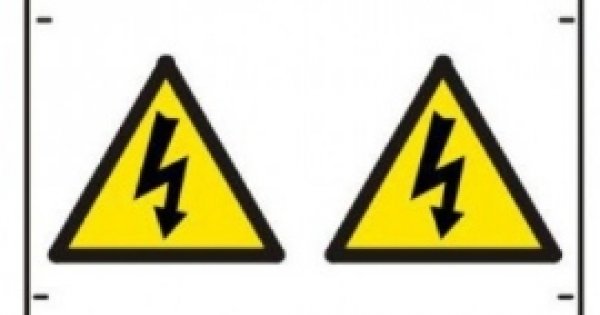 Electrical Warning Symbol Sign