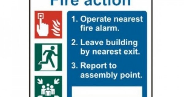 Fire Action and First Aid Signs
