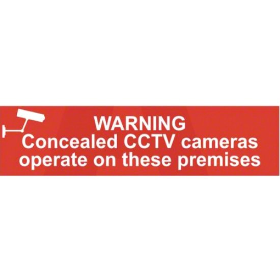 Concealed CCTV Camera Sign