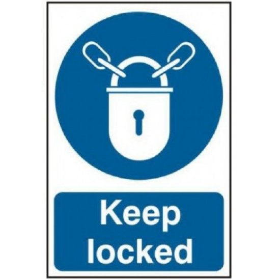 Keep Locked Sign