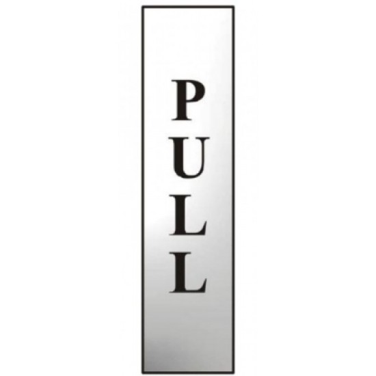 Pull Metal Strip Sign