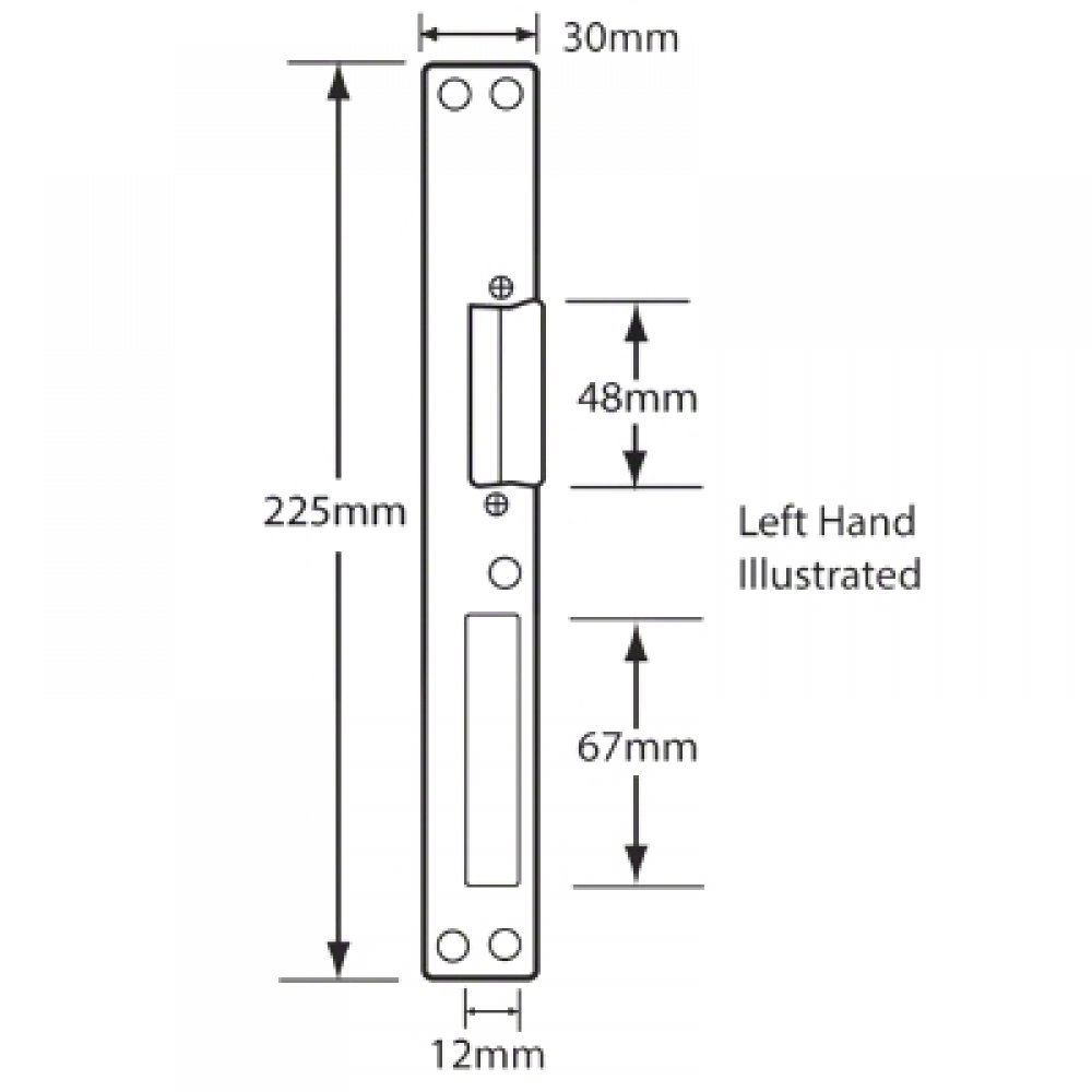Centre Lock Keep for Upvc doors