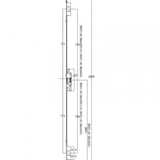 Fullex XL Lever Operated Latch Hookbolt 2 Hook 2 Anti Lift 4 Roller