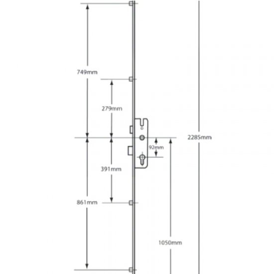 GU Security Europa 4 Roller Latch and Deadbolt R4