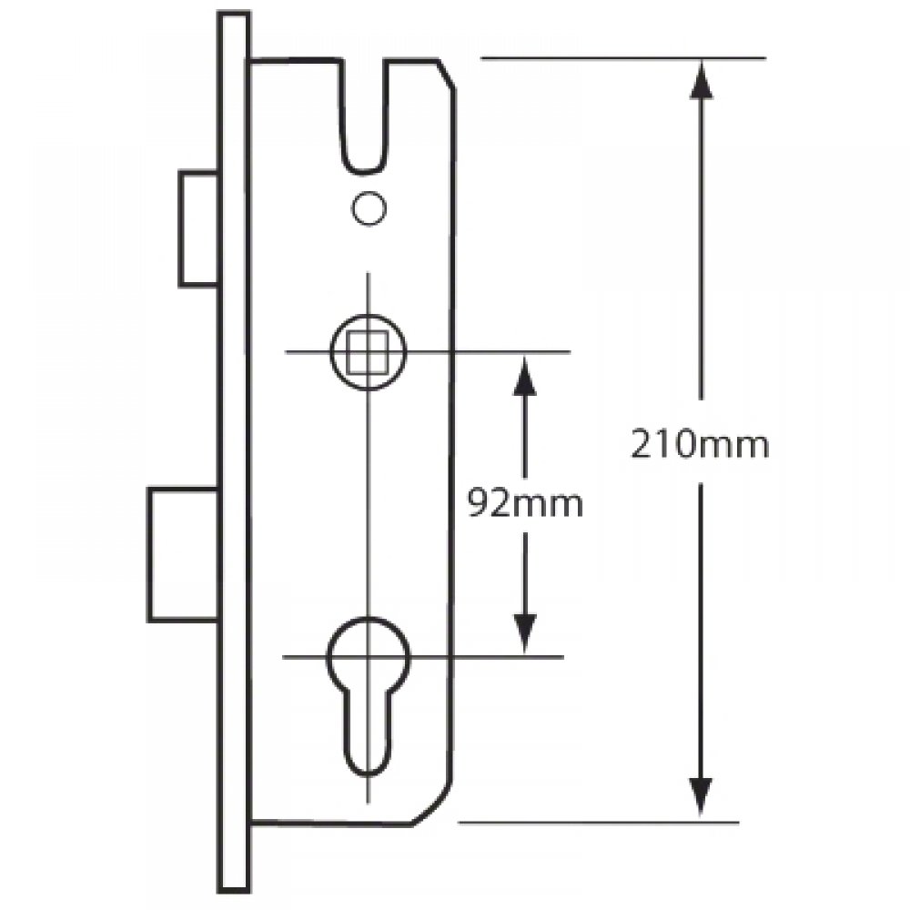KFV Lever Operated Latch & Deadbolt Gearbox
