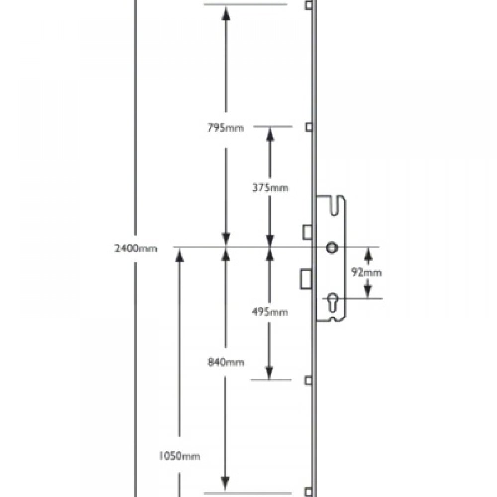 Maco 4 Roller Latch Deadbolt