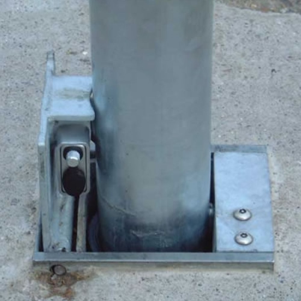 Padlocked Retractable Parking Post