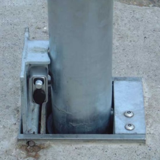 Padlocked Retractable Parking Post