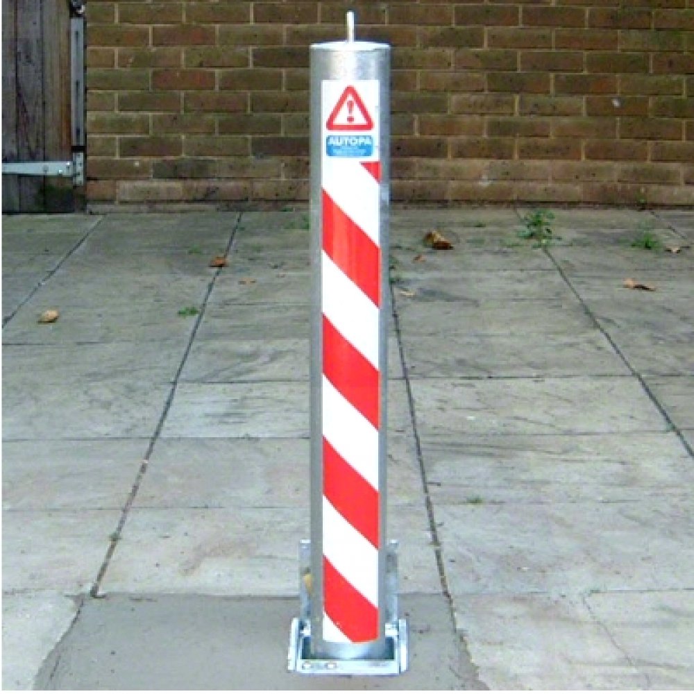 Padlocked Retractable Parking Post