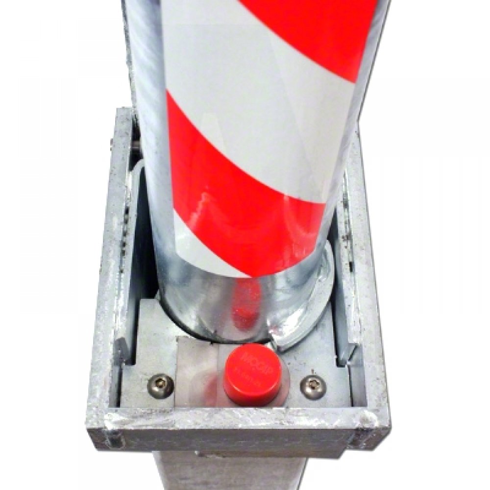 Cylinder Lockable Retractable Parking Post